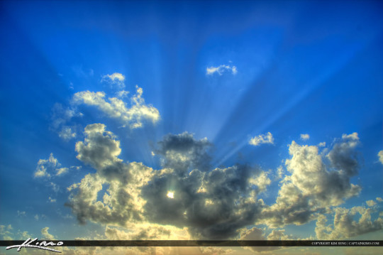 Beam of Light from Above Sunrays Beam of Light Clouds | Royal Stock Photo