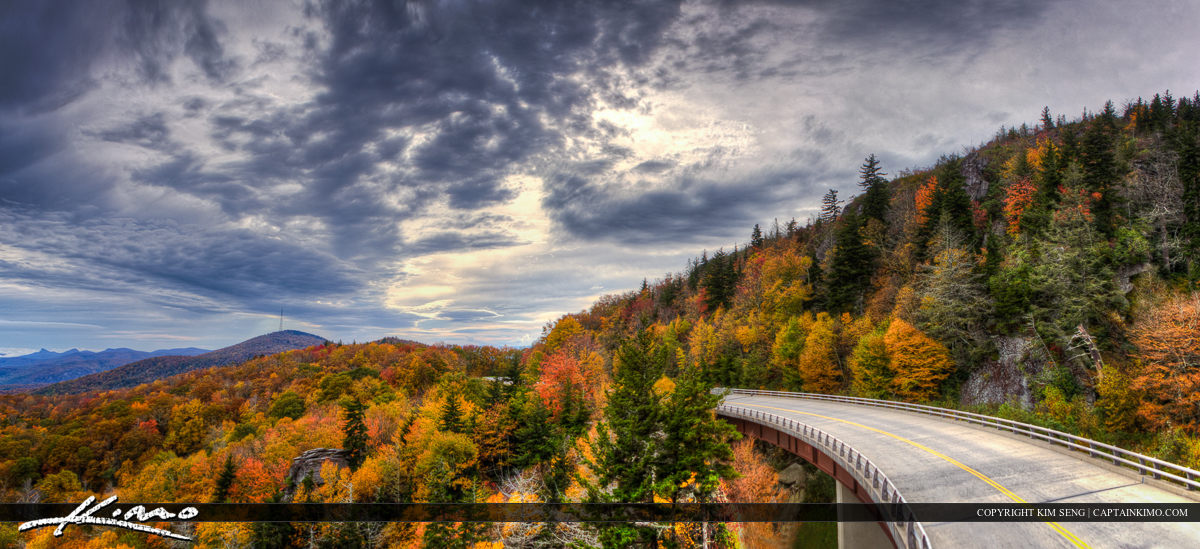 Linn Cove Viaduct Blue Ridge Parkway North Carolina | Royal Stock Photo