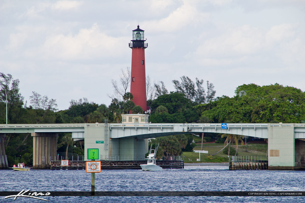 Big Red with Bridge Jupiter Lighthouse May 2013 | Royal Stock Photo