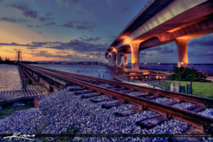 Roosevelt Bridge Stuart Florida Rail Road | Royal Stock Photo