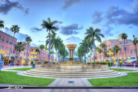 Mizner Park Boca Raton Water Fountain | Royal Stock Photo