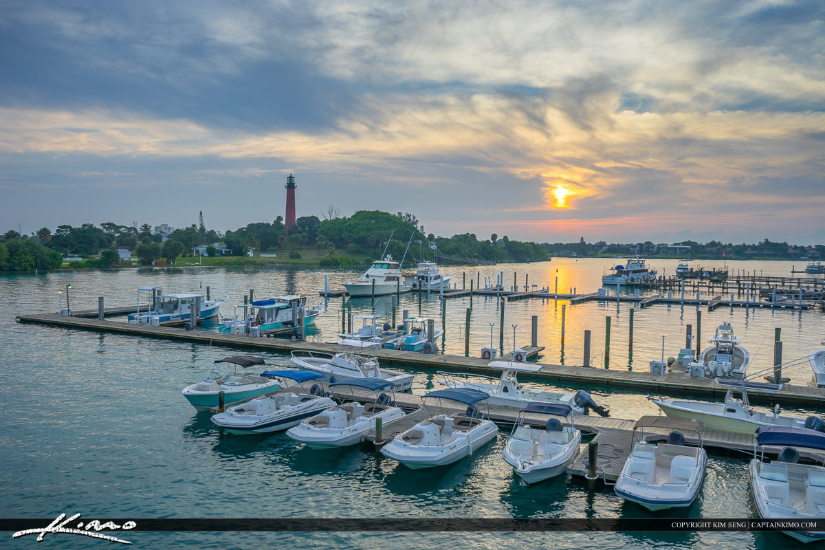 Jupiter Inlet Lighthouse from Marina Waterway at US1 Bridge | Royal ...