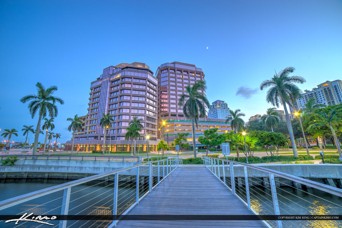 West Palm Beach Skyline Phillips Point Building Real Estate | Royal ...