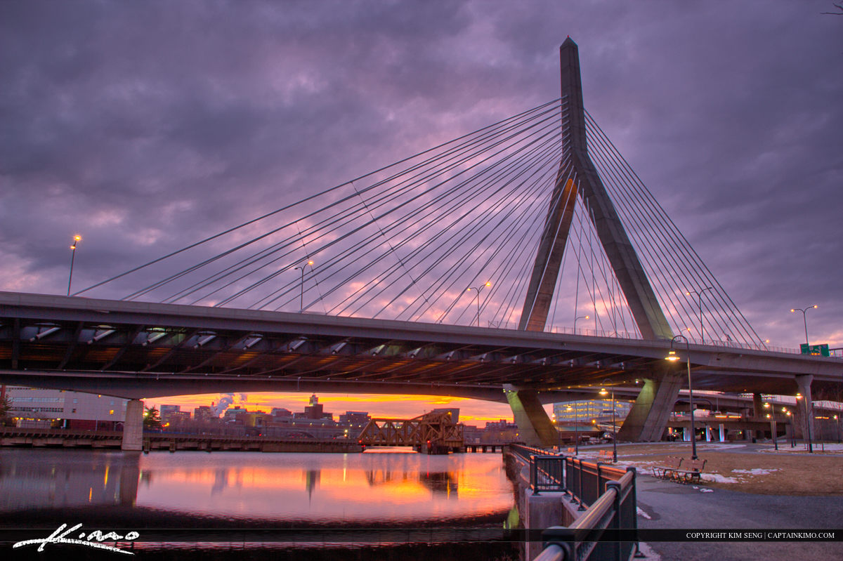 Boston City Downtown at the Bridge | Royal Stock Photo