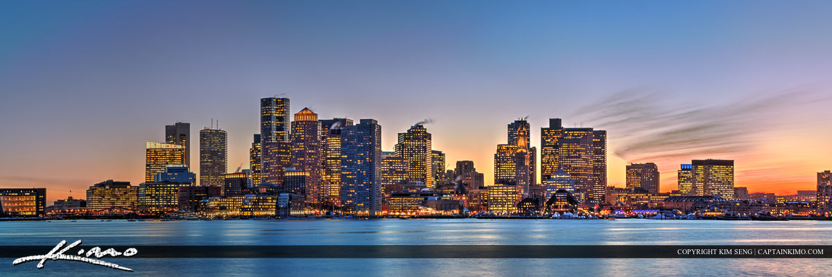 Boston Skyline Panorama Photo | Royal Stock Photo