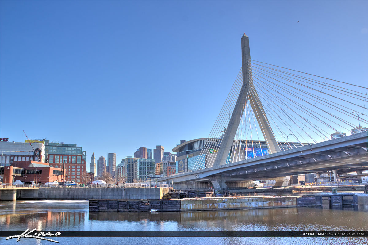 Boston Bunker Hill Bridge at the City | Royal Stock Photo