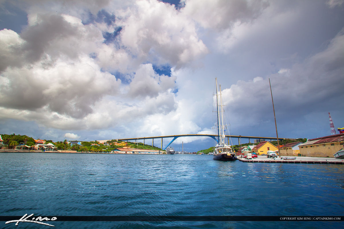 Curacao Travel Caribbean Islands Bridge at City | Royal Stock Photo