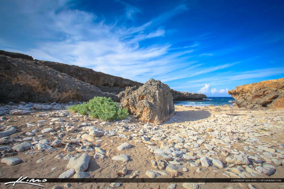 Curacao Travel Caribbean Islands Rocks at Ocean | Royal Stock Photo