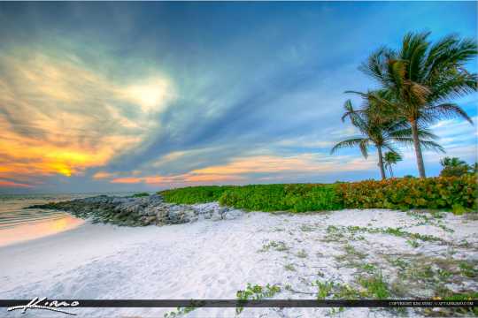 Naples White Sand at Beach Sunset | Royal Stock Photo