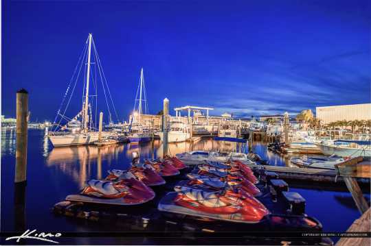 Naples Florida Waterway Marina Tin City | Royal Stock Photo