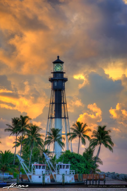 Hillsboro Lighthouse at Pompano Inlet | Royal Stock Photo