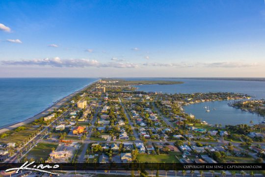 Fort Pierce Aerial North Hutchinson Island | Royal Stock Photo