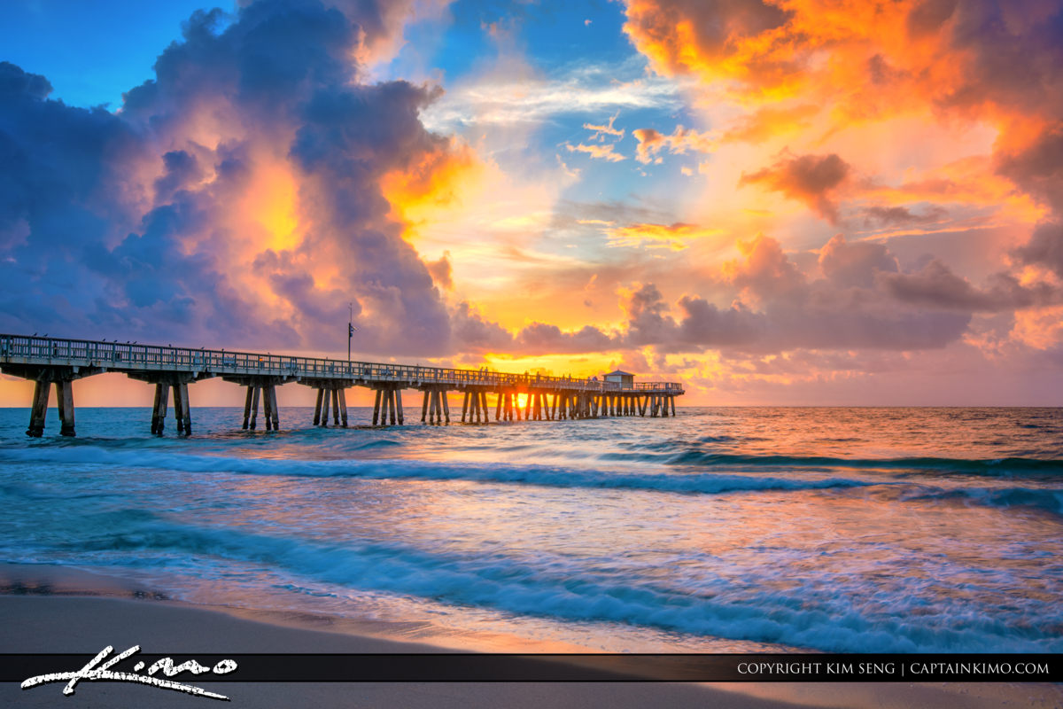 Pompano Beach Pier the Fishing Pier in the Morning | Royal Stock Photo