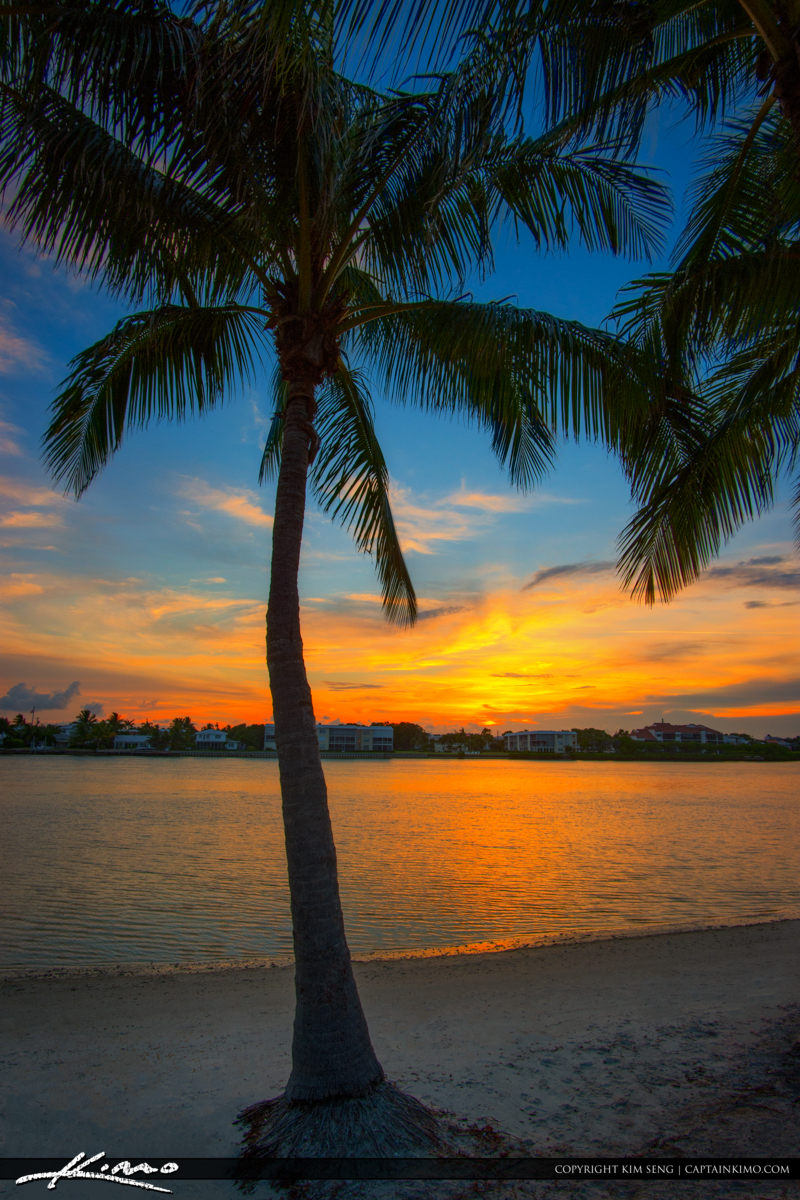 Sunset South Florida from Jupiter Island | Royal Stock Photo