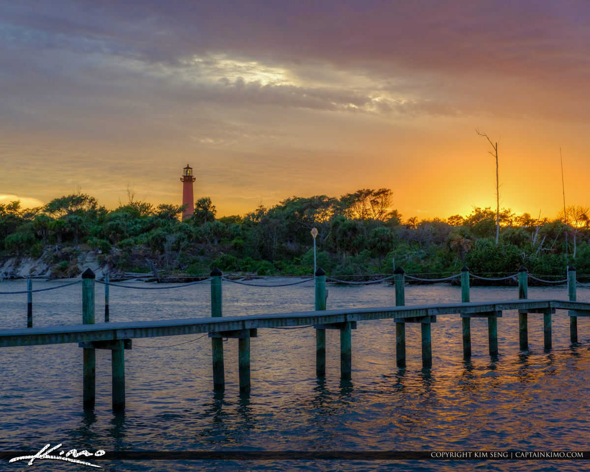 Jupiter Florida Sunset Lighthouse Waterway Loxahatchee River - Royal ...