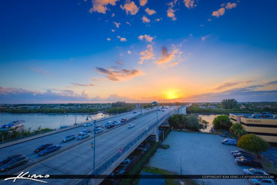 Harbour Side Indiantown Rd Bridge Jupiter Florida | Royal Stock Photo