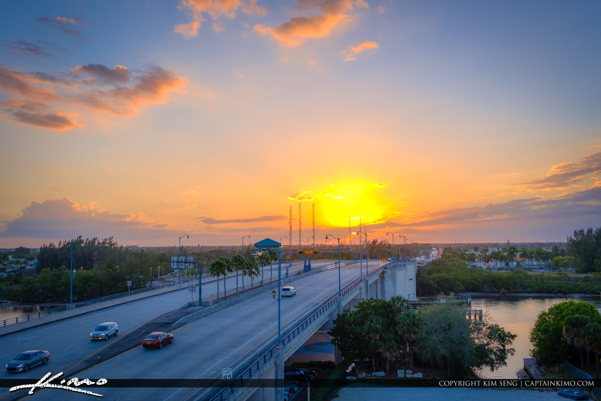 Harbour Side Indiantown Rd Bridge Jupiter Florida - Royal Stock Photo