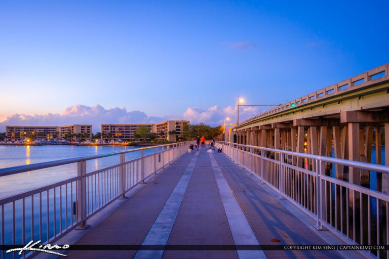 Jupiter Lighthouse US1 Bridge Jupiter Florida - Royal Stock Photo