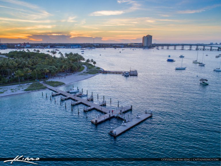 Palm Beach Inlet Peanut Island Boat Dock | Royal Stock Photo