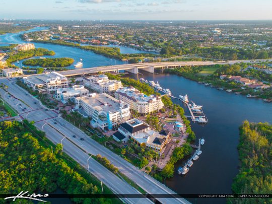 Jupiter Florida Harbourside from US1 at Indiantown Rd | Royal Stock Photo