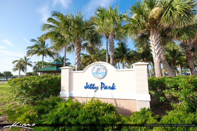 Fort Pierce Sign Jetty Park Fort Pierce Florida | Royal Stock Photo