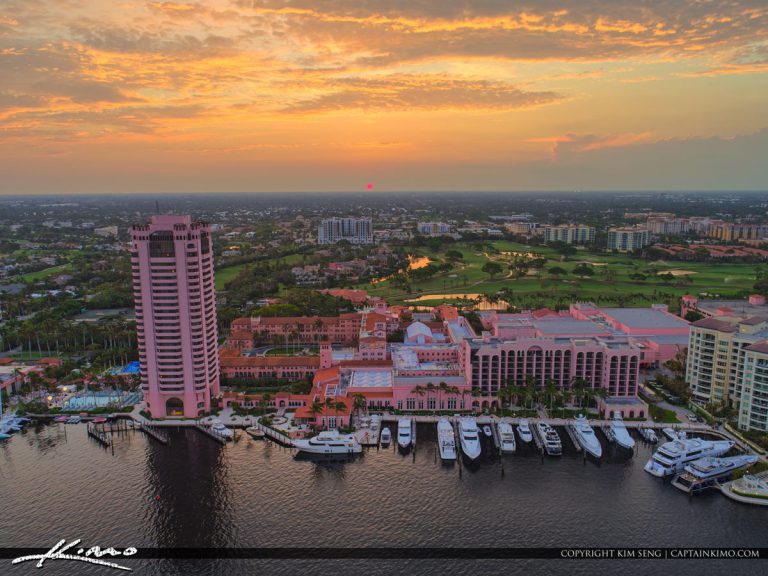 Boca Resort Sunset at Waterway Golf Course | Royal Stock Photo