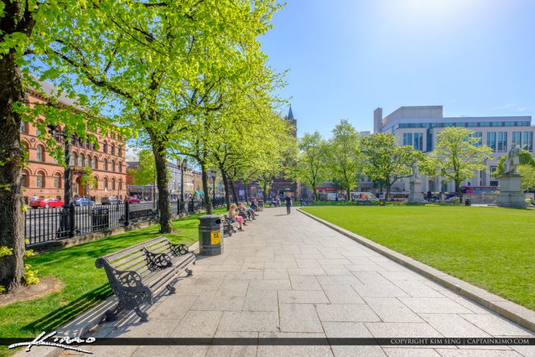 Green Trees Belfast City Hall Belfast Northern Ireland | Royal Stock Photo