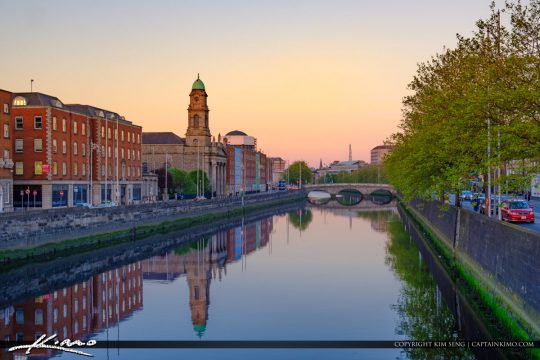 River Liffey Dublin Republic of Ireland Waterway Channel - Royal Stock ...