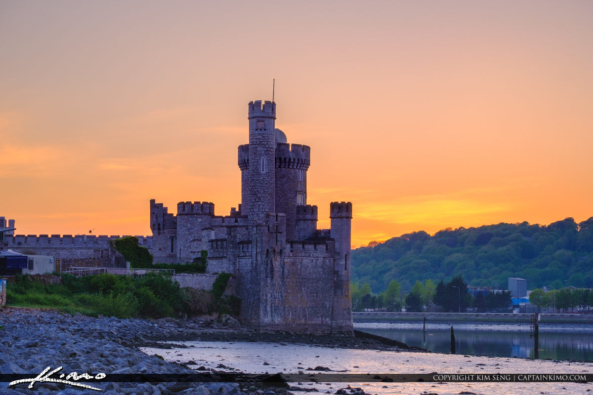Blackrock Castle Cork Ireland Down by the Rocks Sunset | Royal Stock Photo
