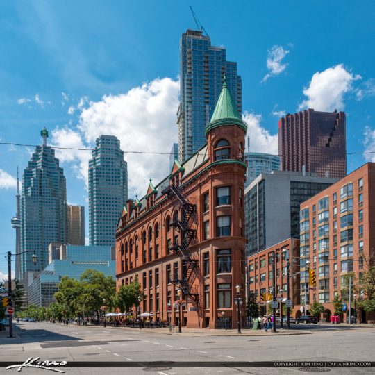 Old Historic Gooderham Building Flatiron Building Toronto Canada ...