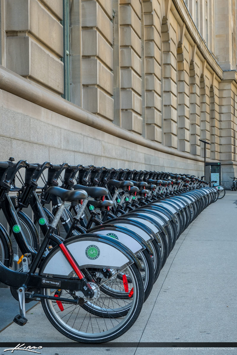 Rental Bicycle Toronto ON Canada Vertical | Royal Stock Photo