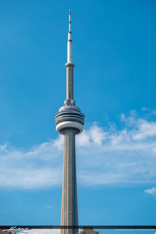 CN Tower Blue Sky Toronto Canada | Royal Stock Photo