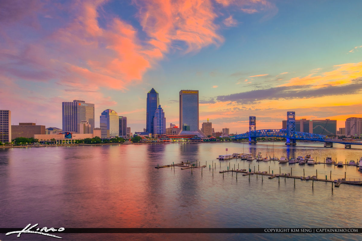 Jacksonville Skyline and St Johns River from Acosta Bridge | Royal ...