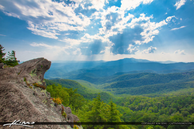 The Blowing Rock Mountain View Trees Blue Ridge Mountain | Royal Stock ...