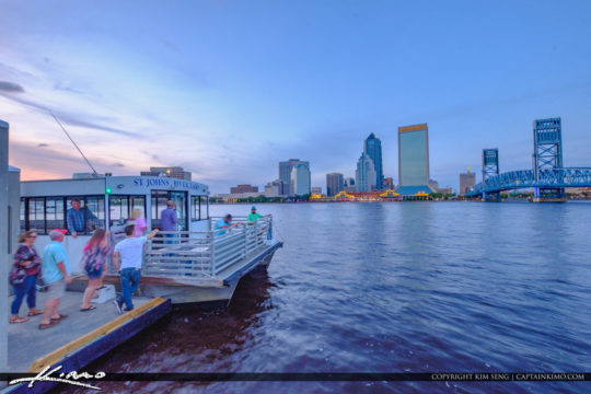 St Johns River Boat Tour Jacksonville Florida - Royal Stock Photo