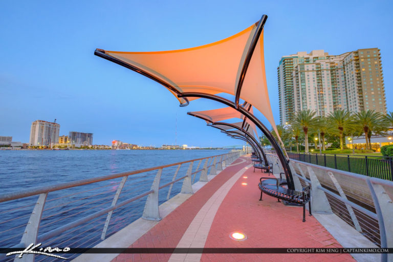 Southbank Riverwalk St Johns River Jacksonville Florida | Royal Stock Photo