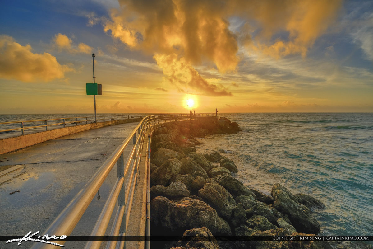Jupiter Inlet Ocean Dubois Park Colors | Royal Stock Photo
