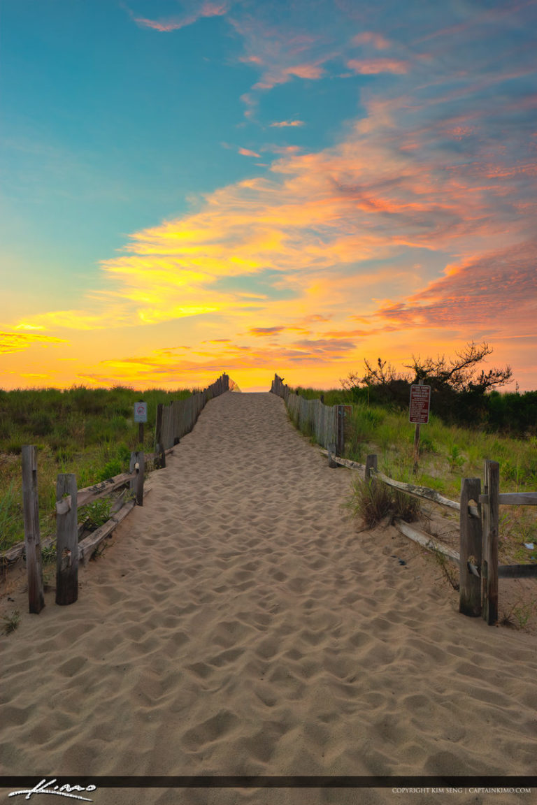 Sunrise Beach Entrance South Inlet Delaware National Seashore | Royal ...