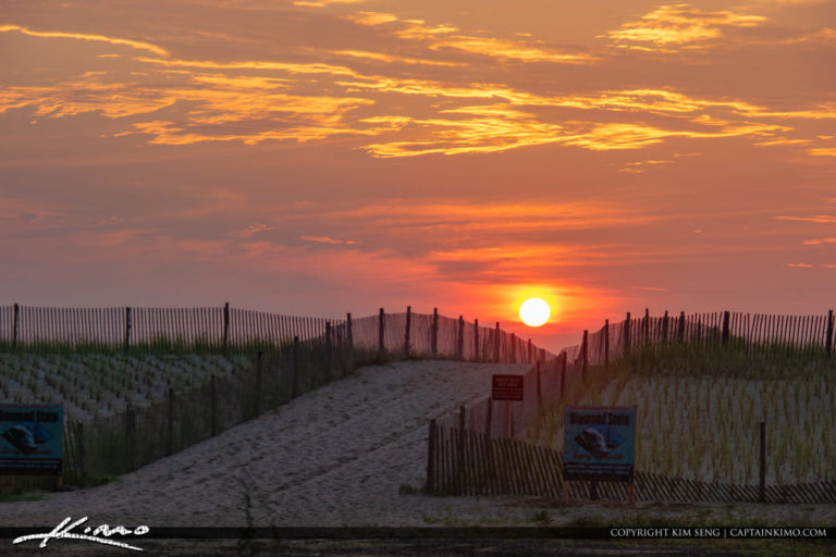 Coin Beach Delaware National Seashore North Inlet Day Area Sunri ...
