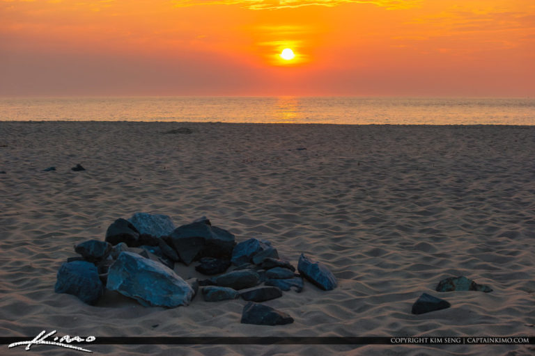 Coin Beach Delaware National Seashore North Inlet Sunrise Firepl ...