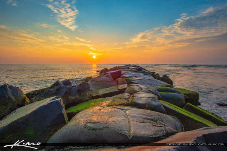 Coin Beach Delaware National Seashore North Inlet Sunrise Rocks | Royal ...