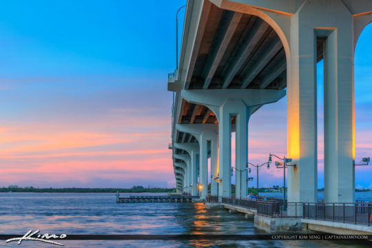 Jensen Beach Causeway Park and Bridge Fishing Pier | Royal Stock Photo