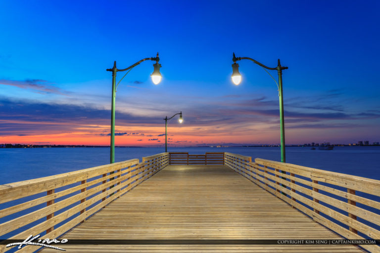 Jensen Beach Causeway Park and Bridge Fishing Pier | Royal Stock Photo