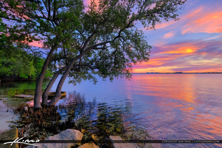 Lake Worth Lagoon Sunset Mangrove Singer Island North Palm Beach ...