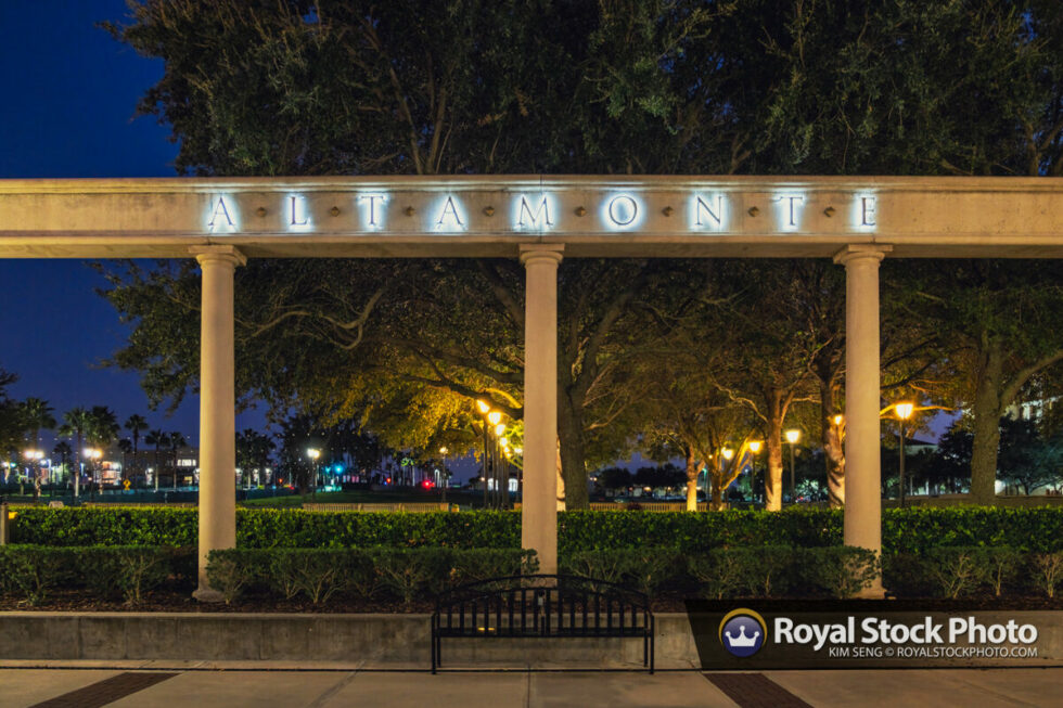 Altamonte Sign at Crane Roost Park | Royal Stock Photo