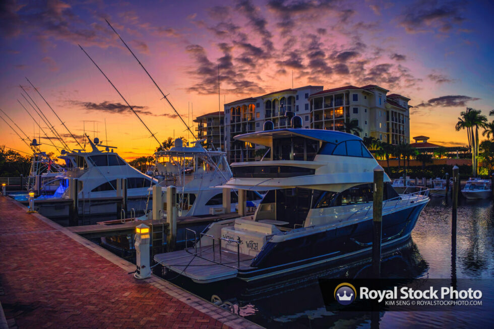 Jupiter Marina Riverwalk | Royal Stock Photo