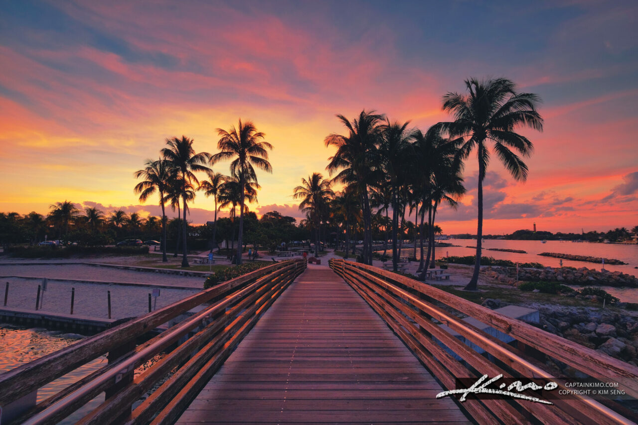 Bridge to Paradise Jupiter Florida Dubois Park Glorious Sunset | Royal ...