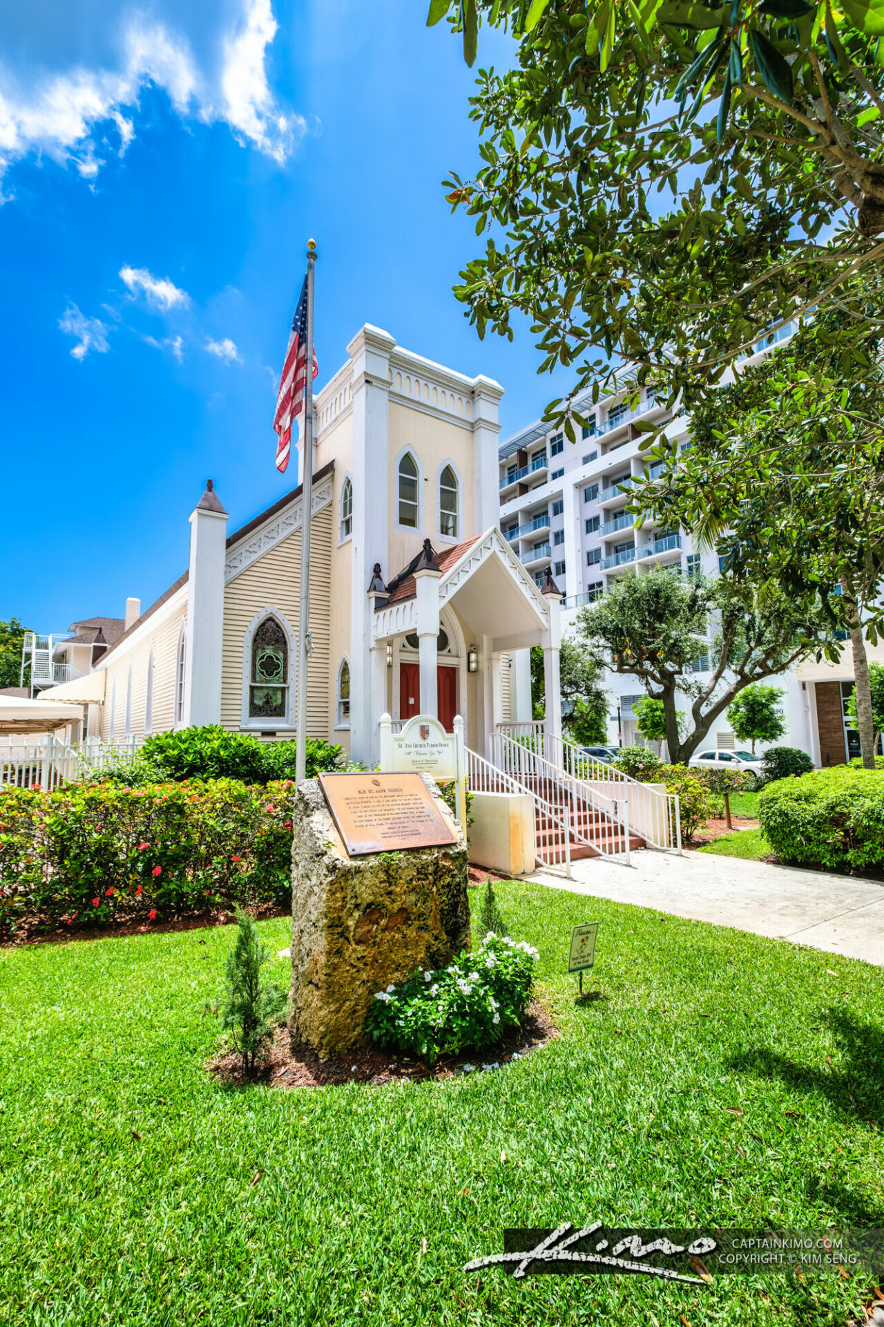 Saint Ann Catholic Church Oldest Gem of Palm Beach County Vertic | Royal Stock Photo