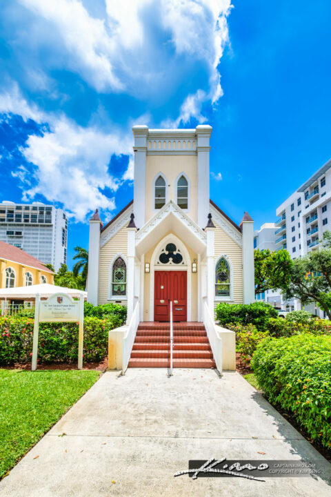 Vertical Front View Saint Ann Catholic Church Oldest in Palm Bea ...