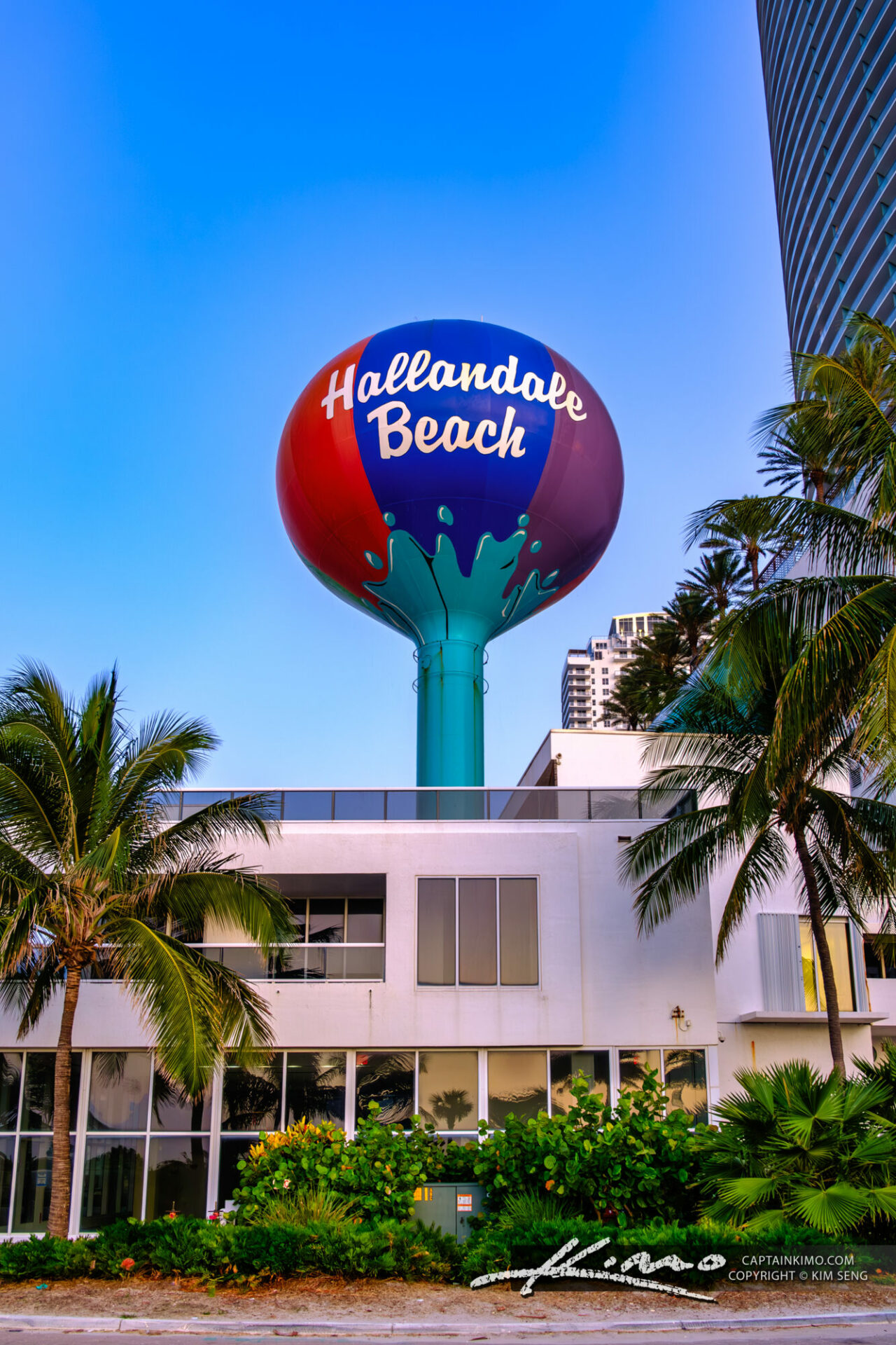 A Glimpse of History Hallandales Iconic Water Tower | Royal Stock Photo